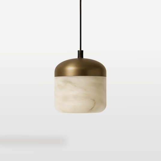 Alabaster and Copper Pendant Light – Residence Supply
