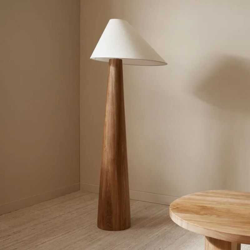Holza Floor Lamp: Japanese-Inspired Wood & Fabric Lighting – Residence ...
