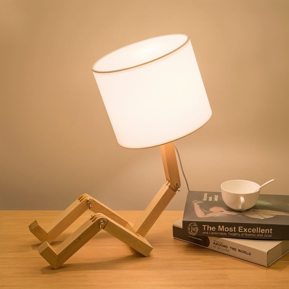 Home ⁠Rental Friendly Mechanical Man Table Lamp