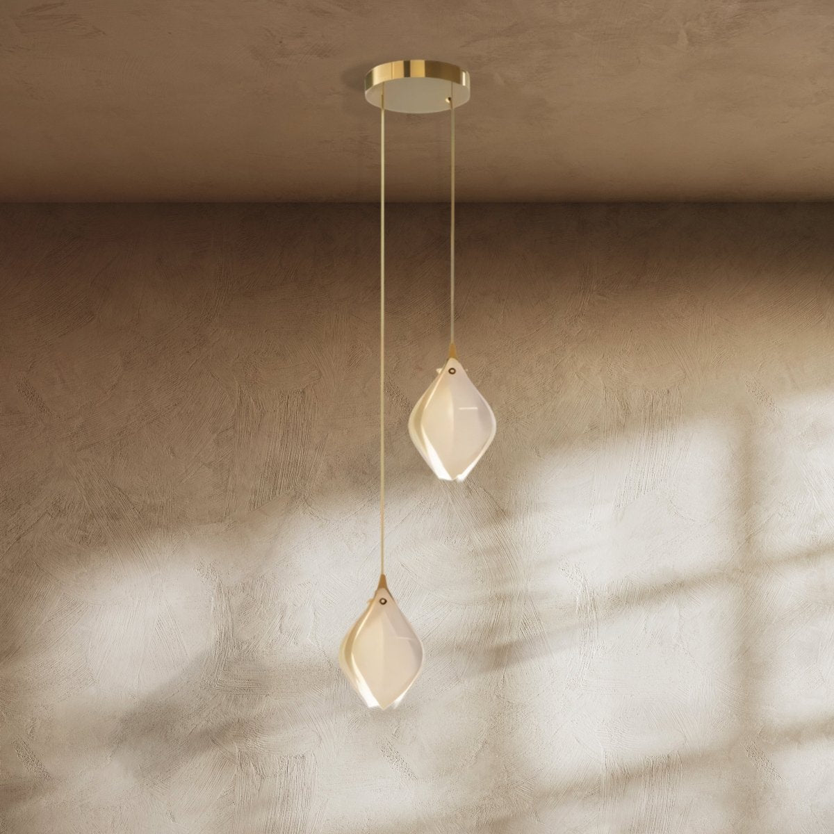 Nica Chandelier – Elegant Lighting for Modern Interiors with two petal ...