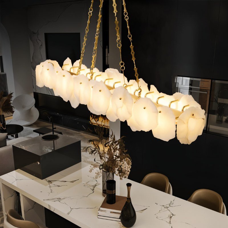 Shatkon Alabaster Chandelier Light – Residence Supply