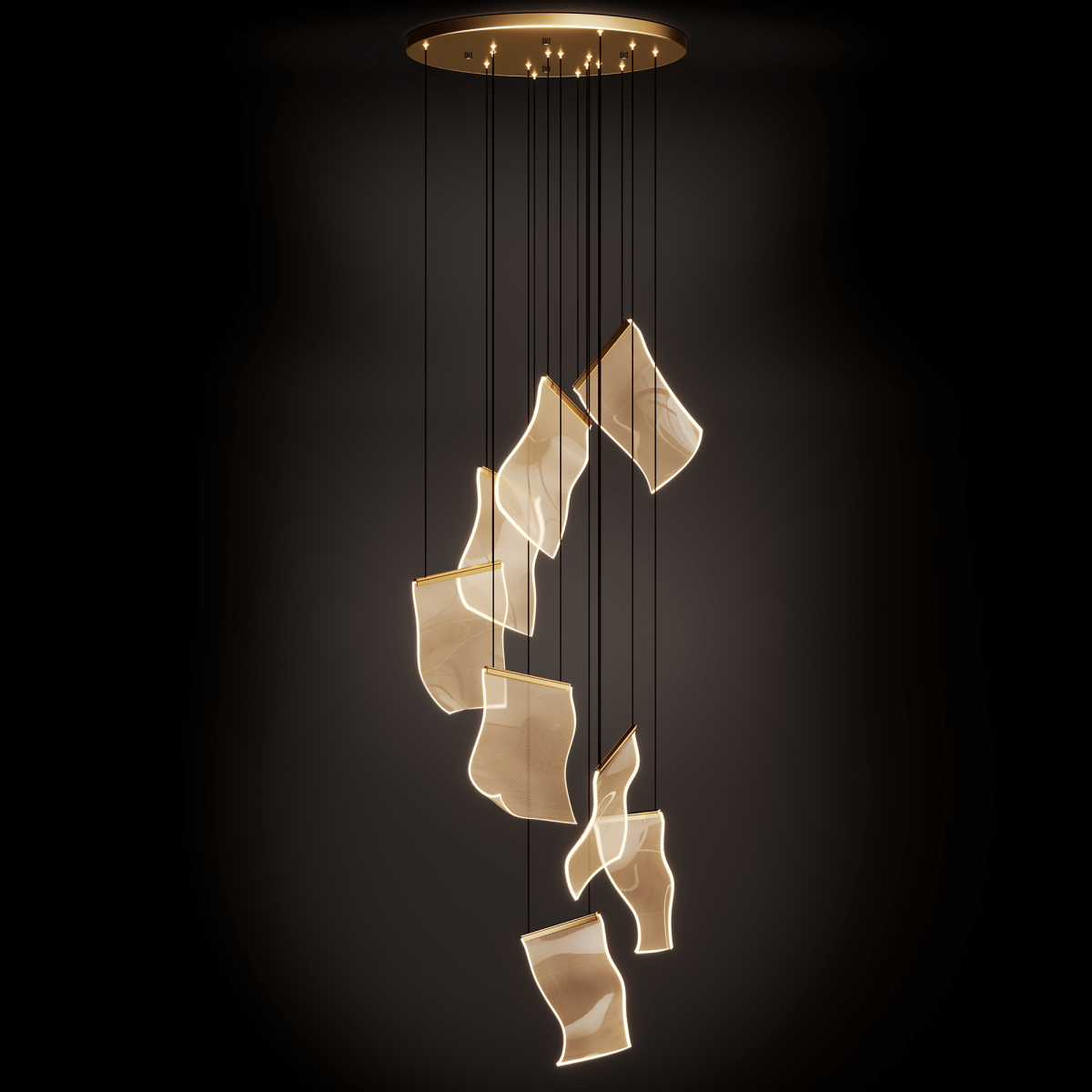 Sheets Chandelier - Modern Elegance in Lighting Design – Residence Supply
