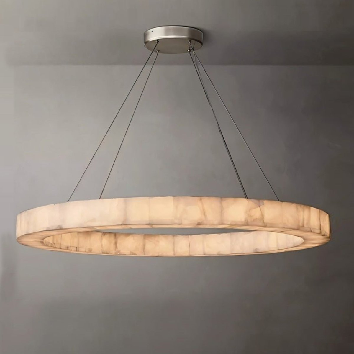 Teva Round Alabaster Chandelier – Residence Supply