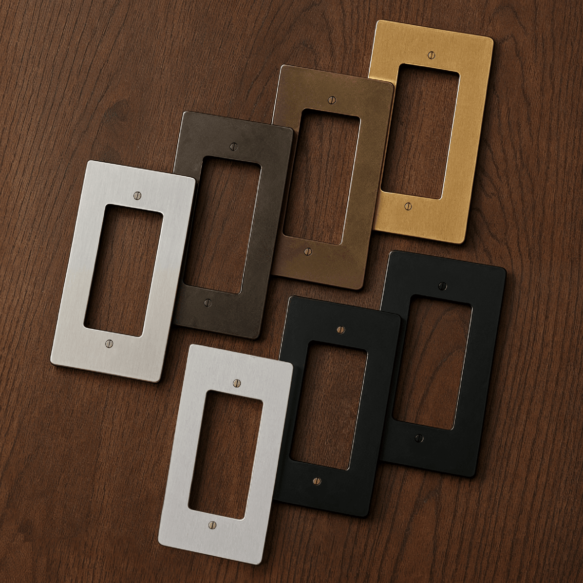 Home Vintage Brass Switch The Brass Plate 6-Piece Sample Kit