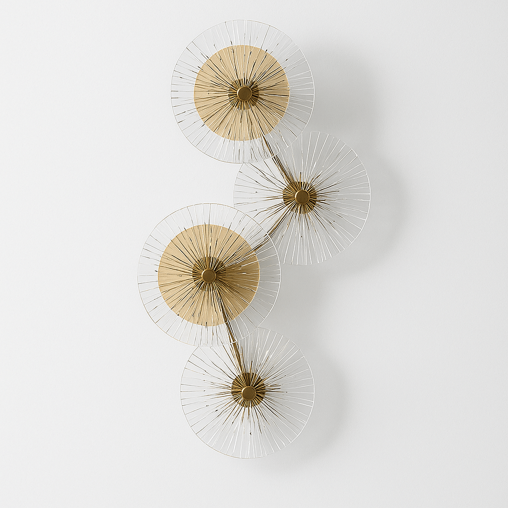 Verity Wall Lamp - Textured Glass & Brass for Elegant Lighting ...